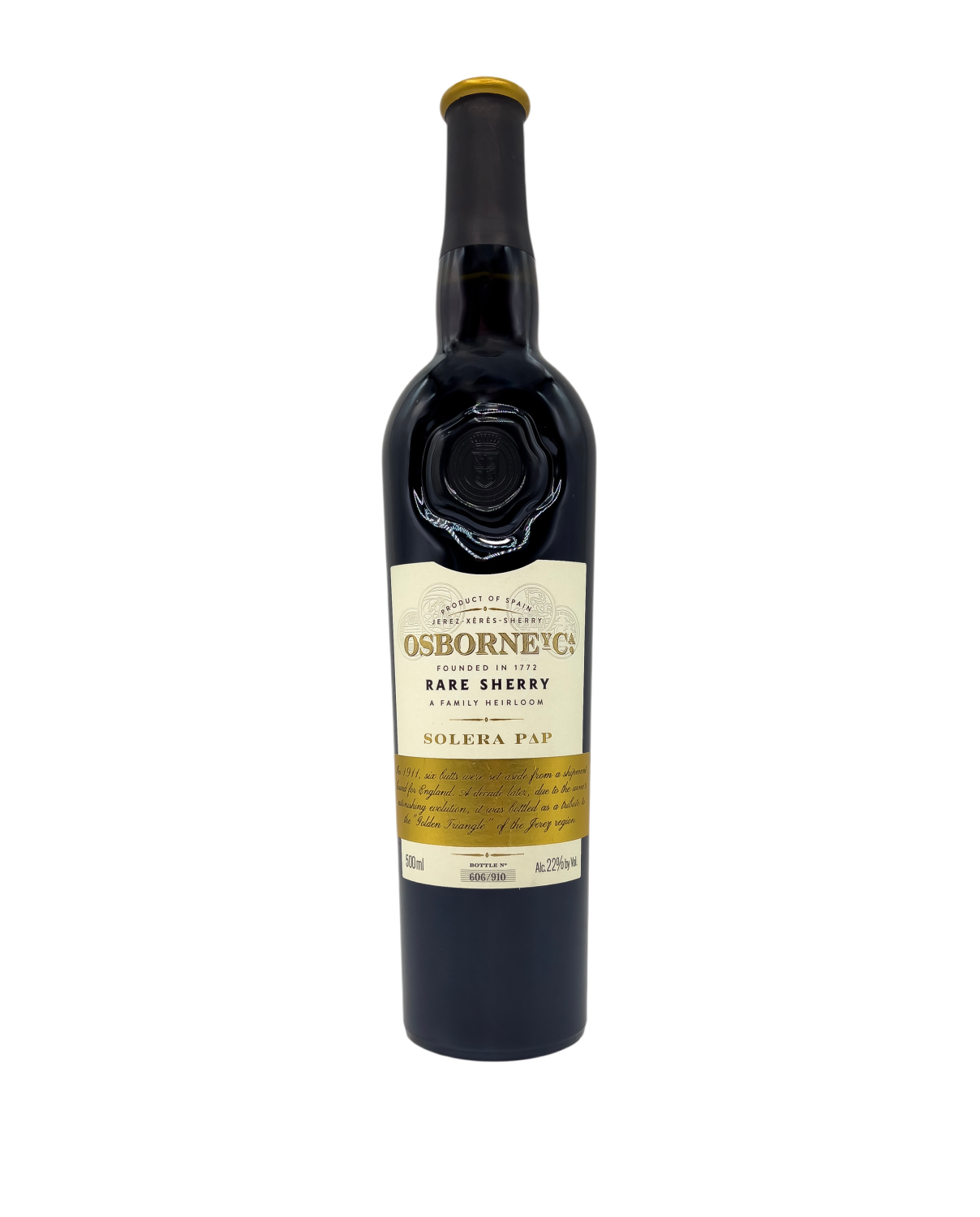 Osborne RARE Palo Cortado Solera PAP (500ml), Jerez – Despaña Vinos Y Más